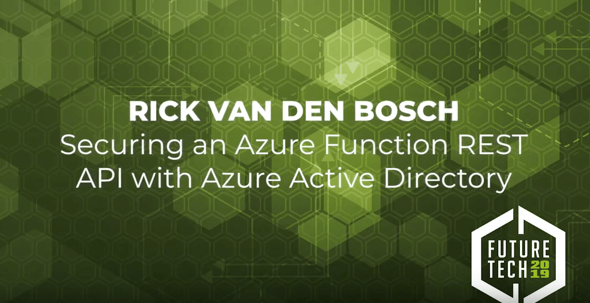 Securing An Azure Function Rest Api With Azure Active Directory